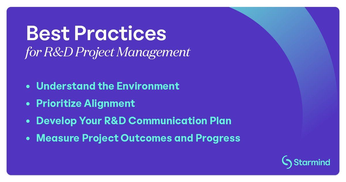 R&D project management best practices for the enterprise